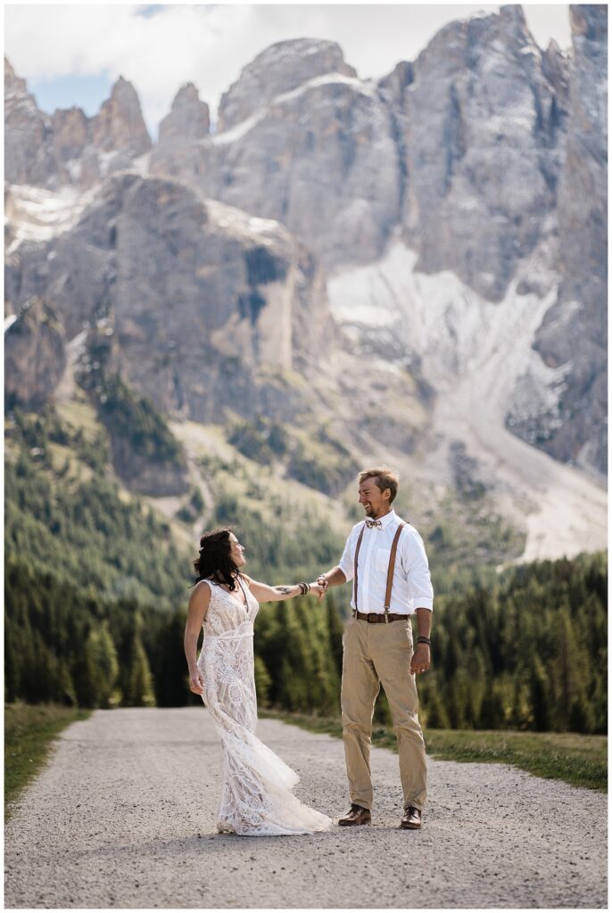 Dazzling September Elopement in the Italian Dolomites