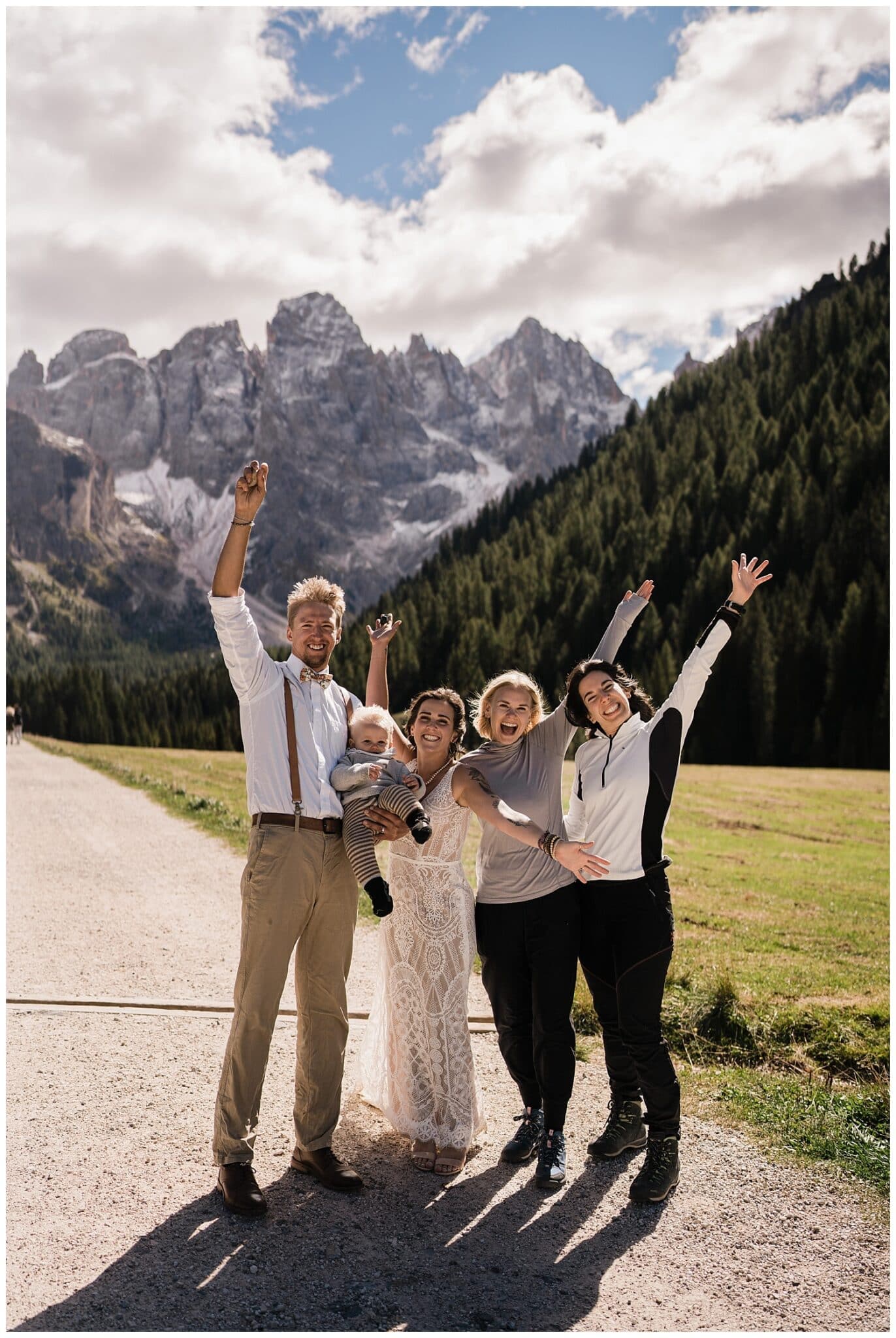 Dazzling September Elopement in the Italian Dolomites